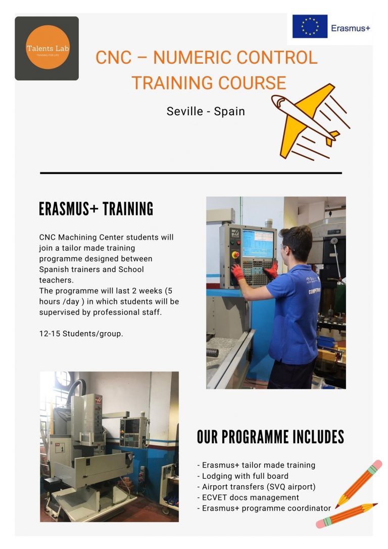 Computer Numerical Control Internship - Talents Lab SpainCNC Machining