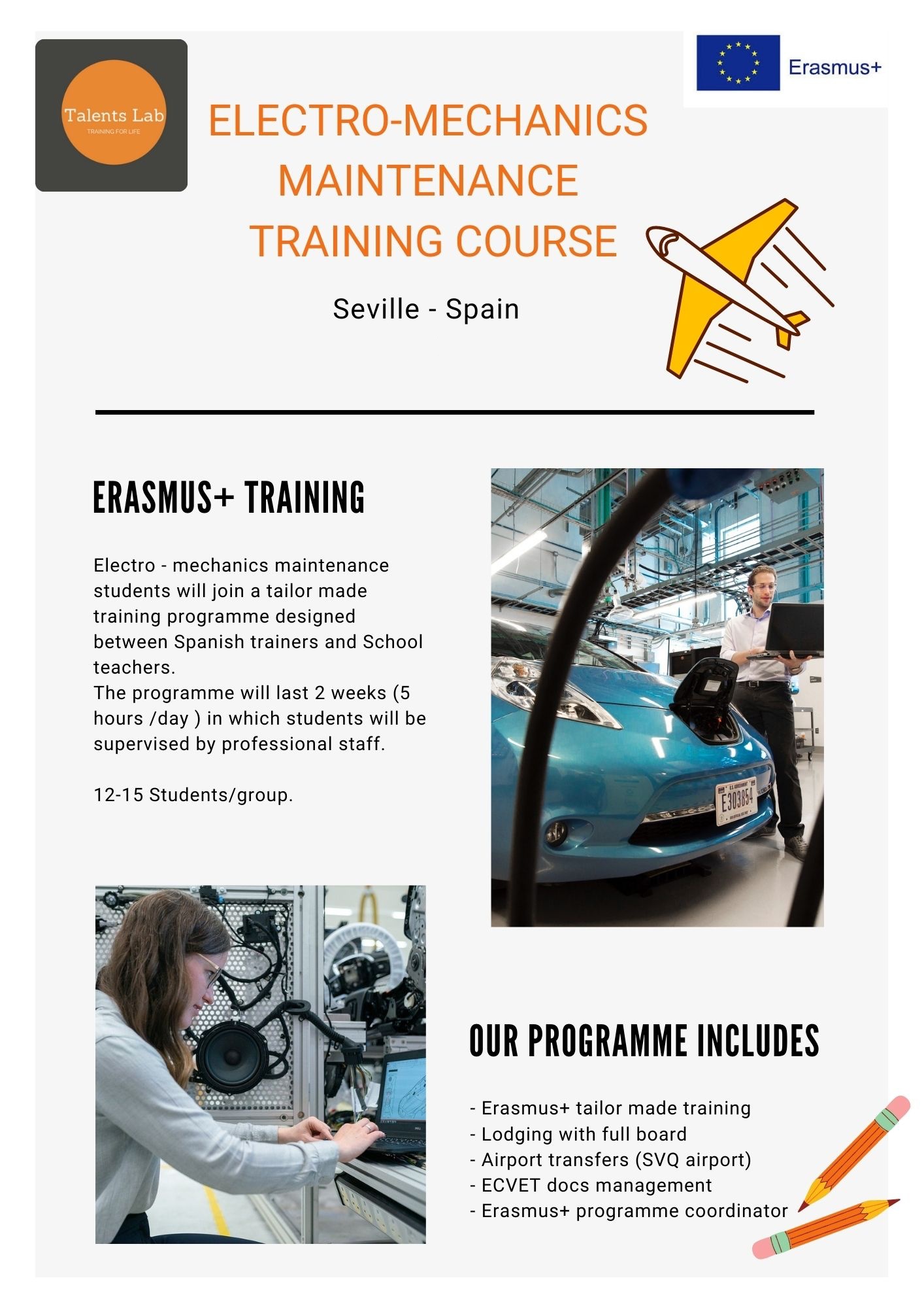 Electro - mechanics maintenance - Talents Lab Spain